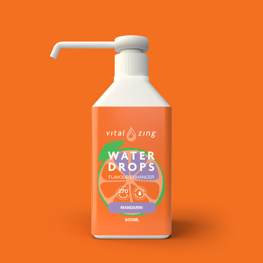 Mandarin Water Drops 500ml Pump – Vital Zing New Zealand